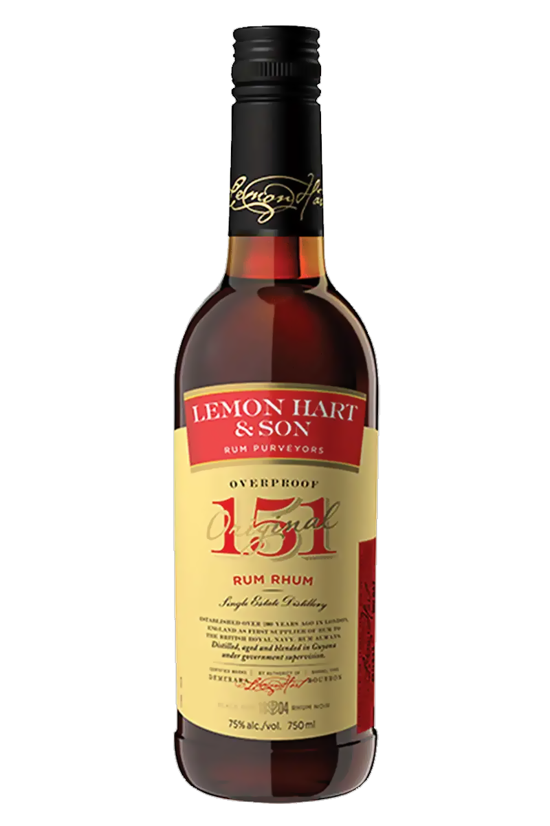 Lemon Hart & Son 151 Overproof Rum – Jensens Liquors