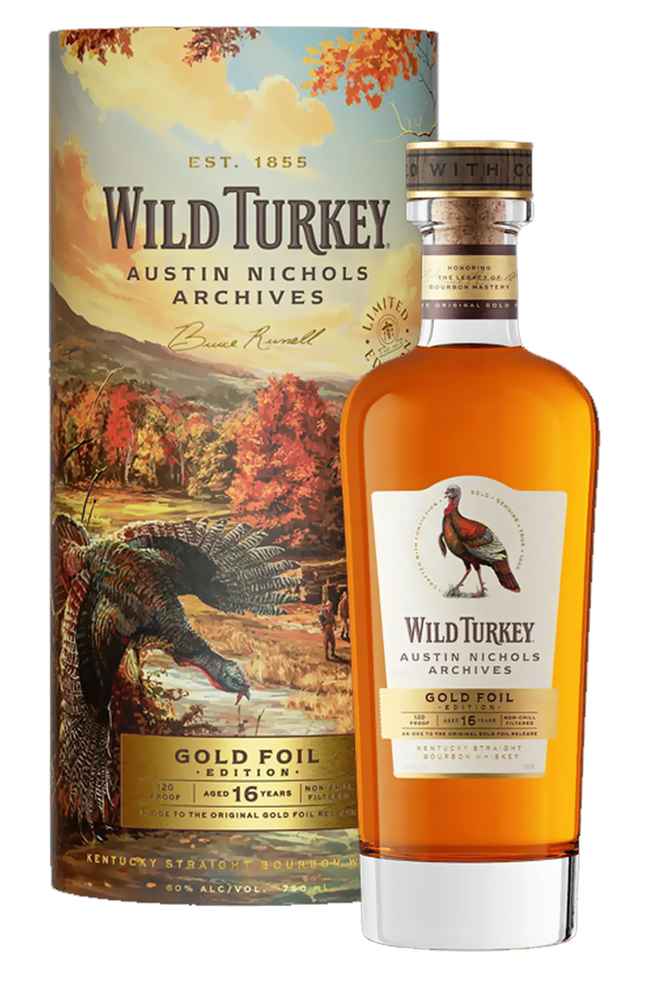 Wild Turkey 16 Years Old Gold Foil – Jensens Liquors